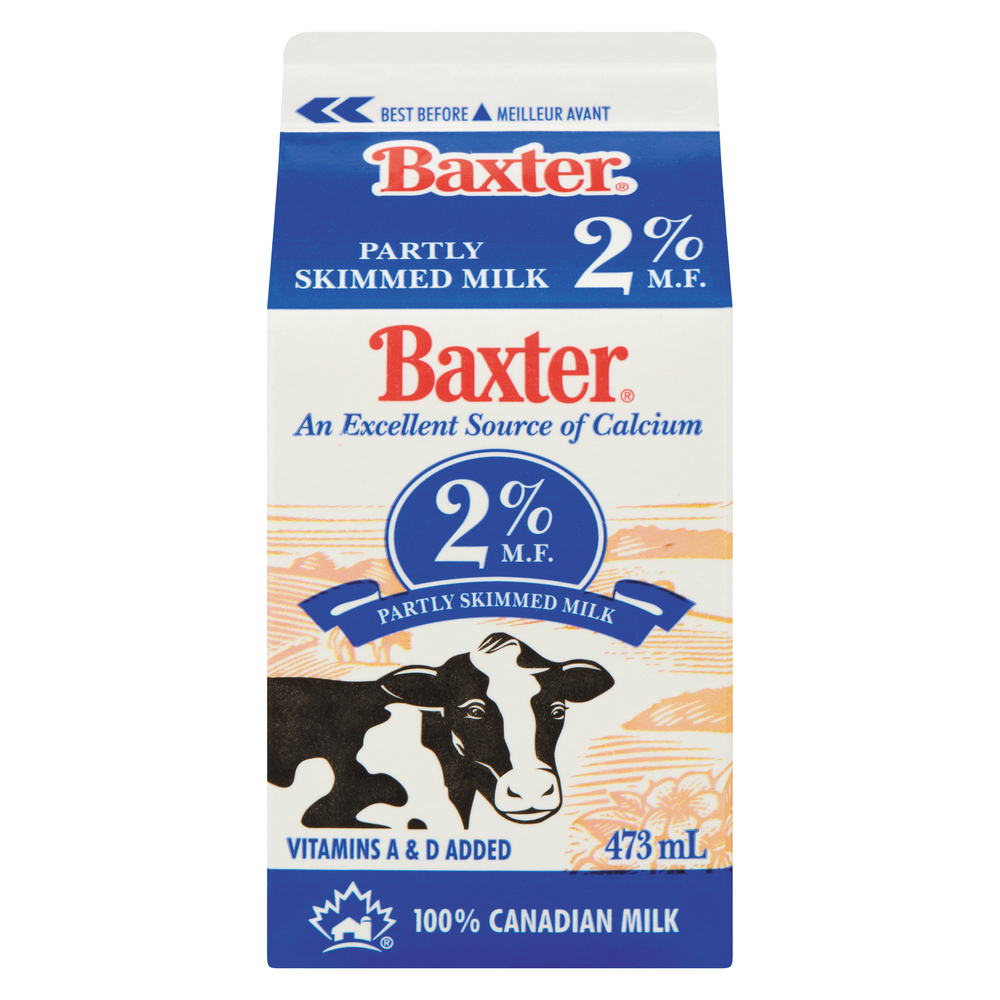 Partly Skimmed 2% M.F. Carton Milk
