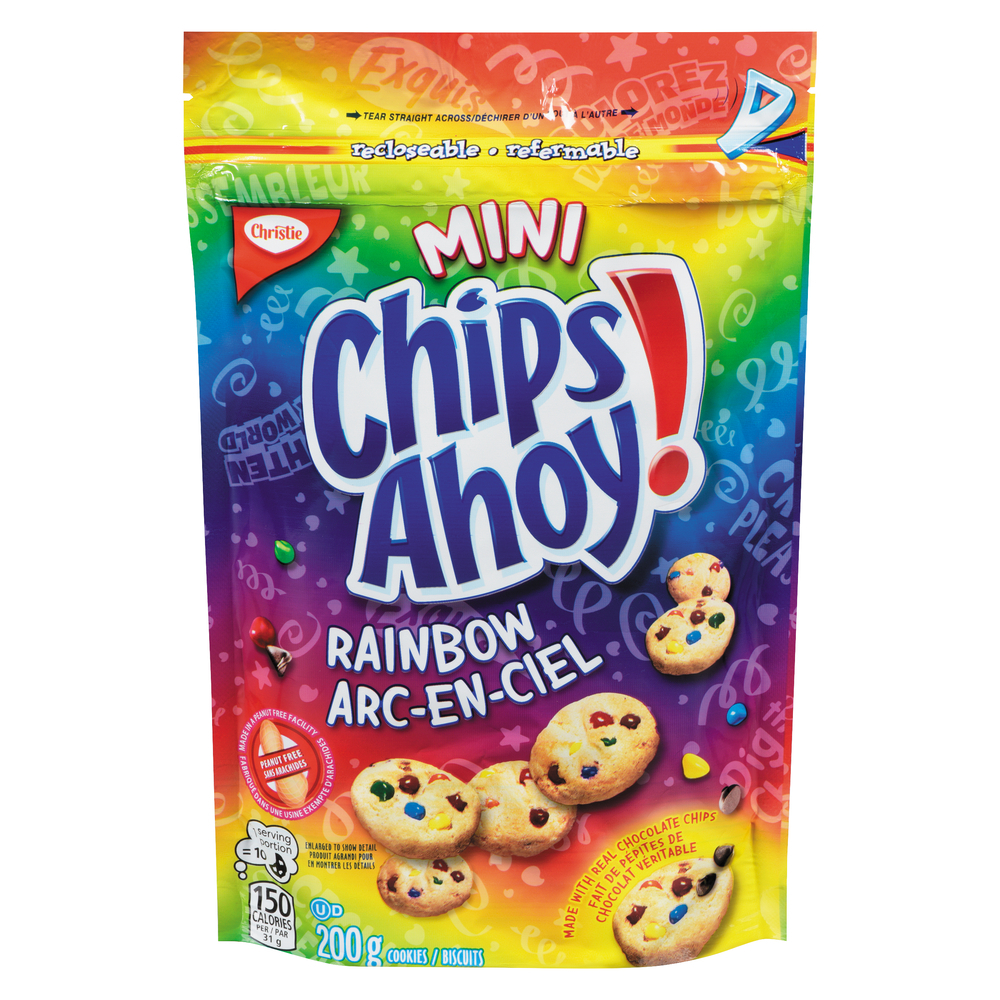 Mini Chips Ahoy Rainbow Cookies