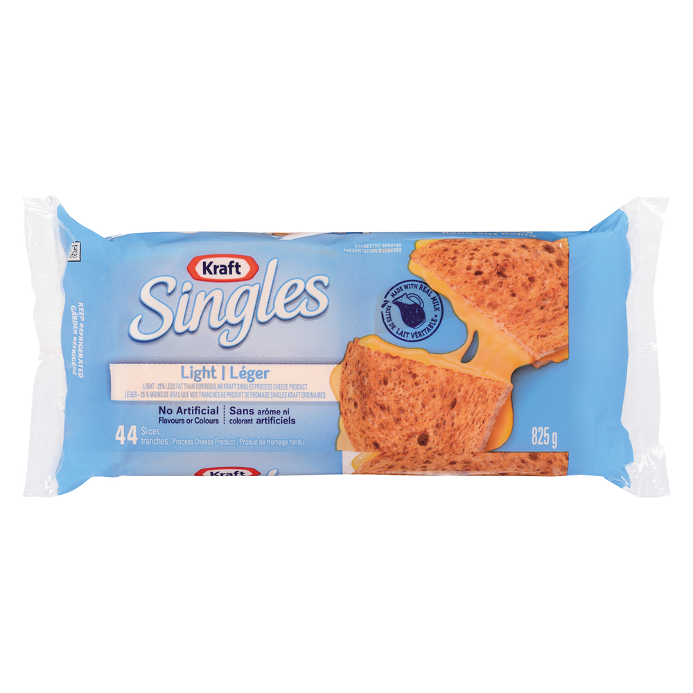 Singles Light 44 Pack Cheese Slices