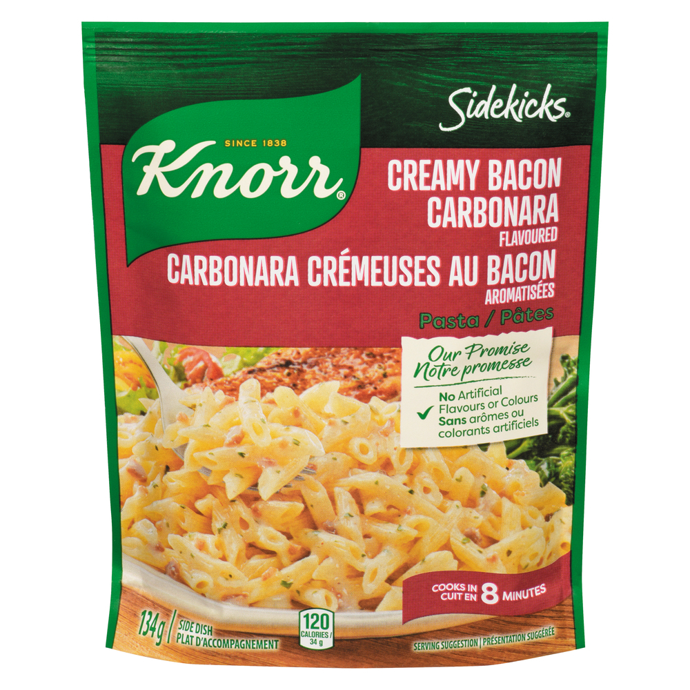 Sidekicks Creamy Bacon Carbonara Pasta
