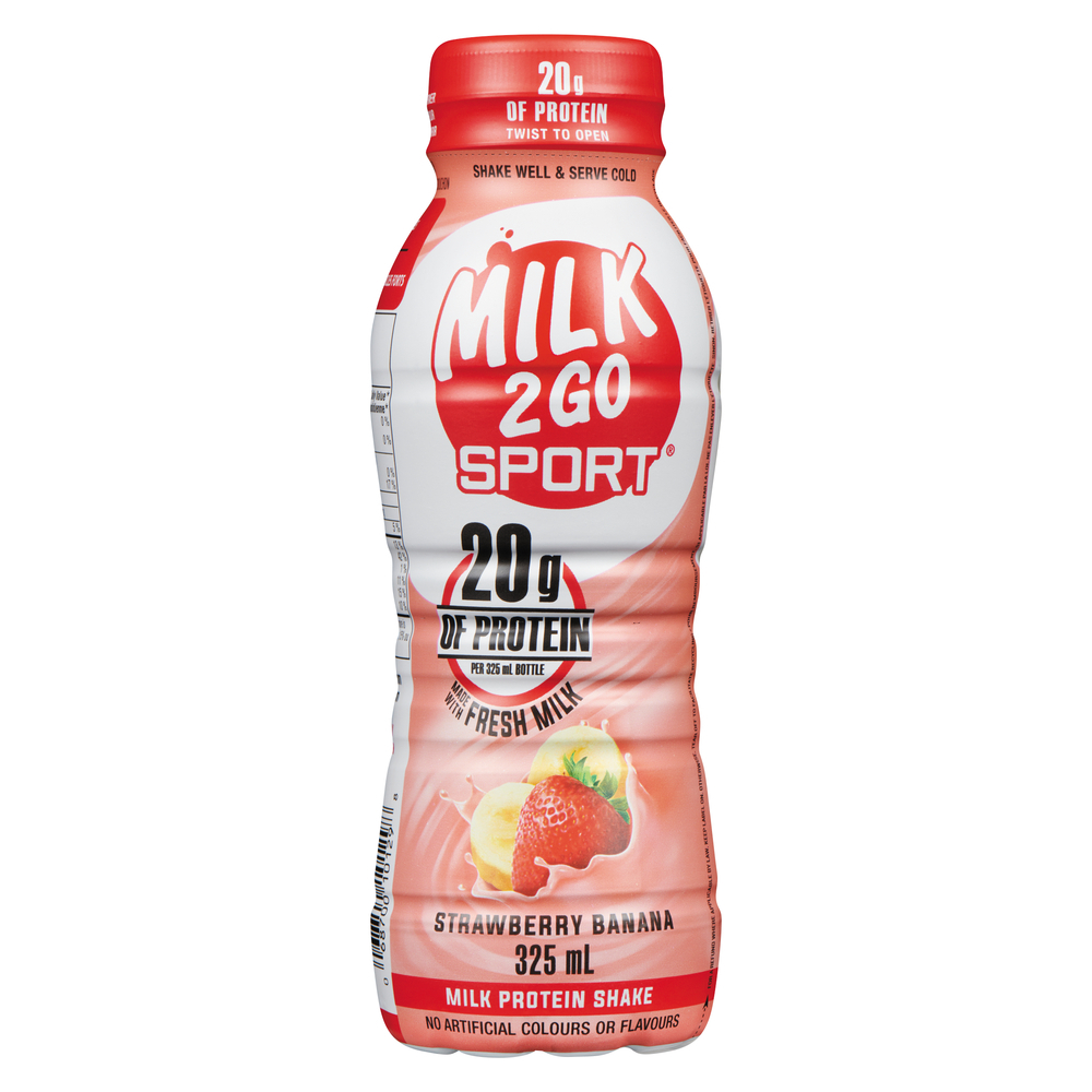 Strawberry Banana Milk Protein Shake