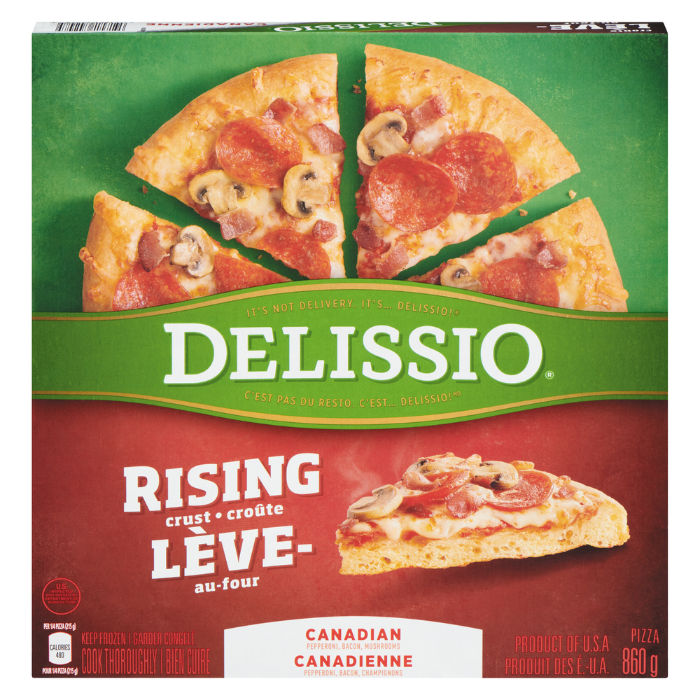 Rising Crust Canadian Frozen Pizza