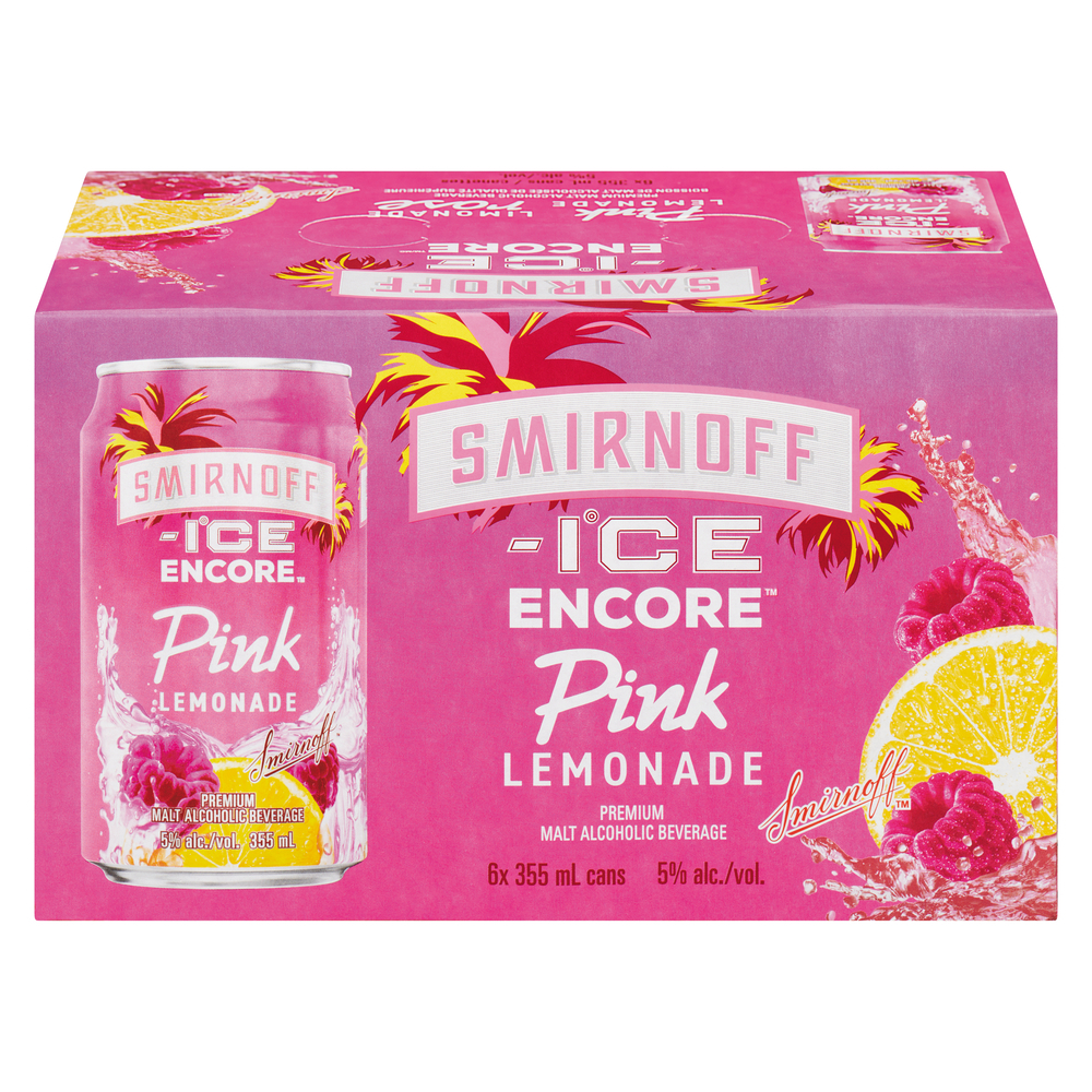 Ice Pink Lemonade Beverage