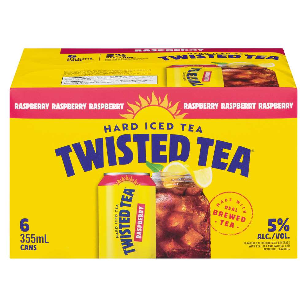Raspberry Can 5% Alcohol Hard Iced Tea