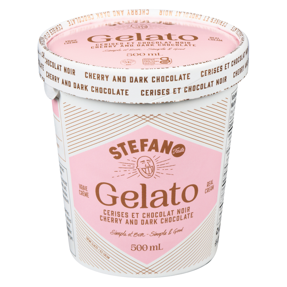 Italian Style Cherry And Dark Chocolate Gelato