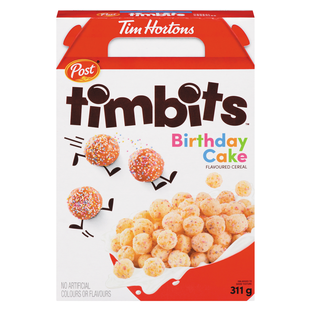 Timbits Birthday Cake Cereal