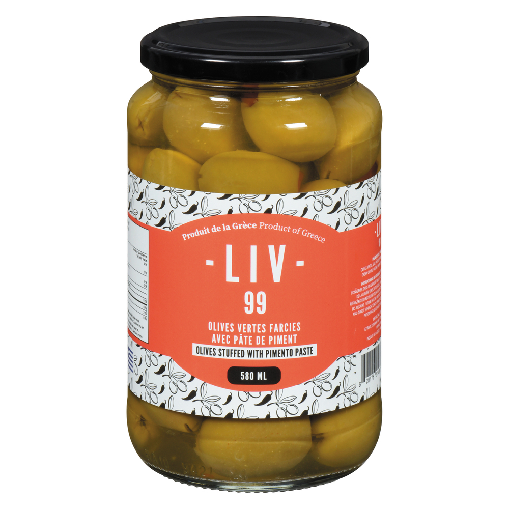 Green Stuffed W/Red Pepper Olives