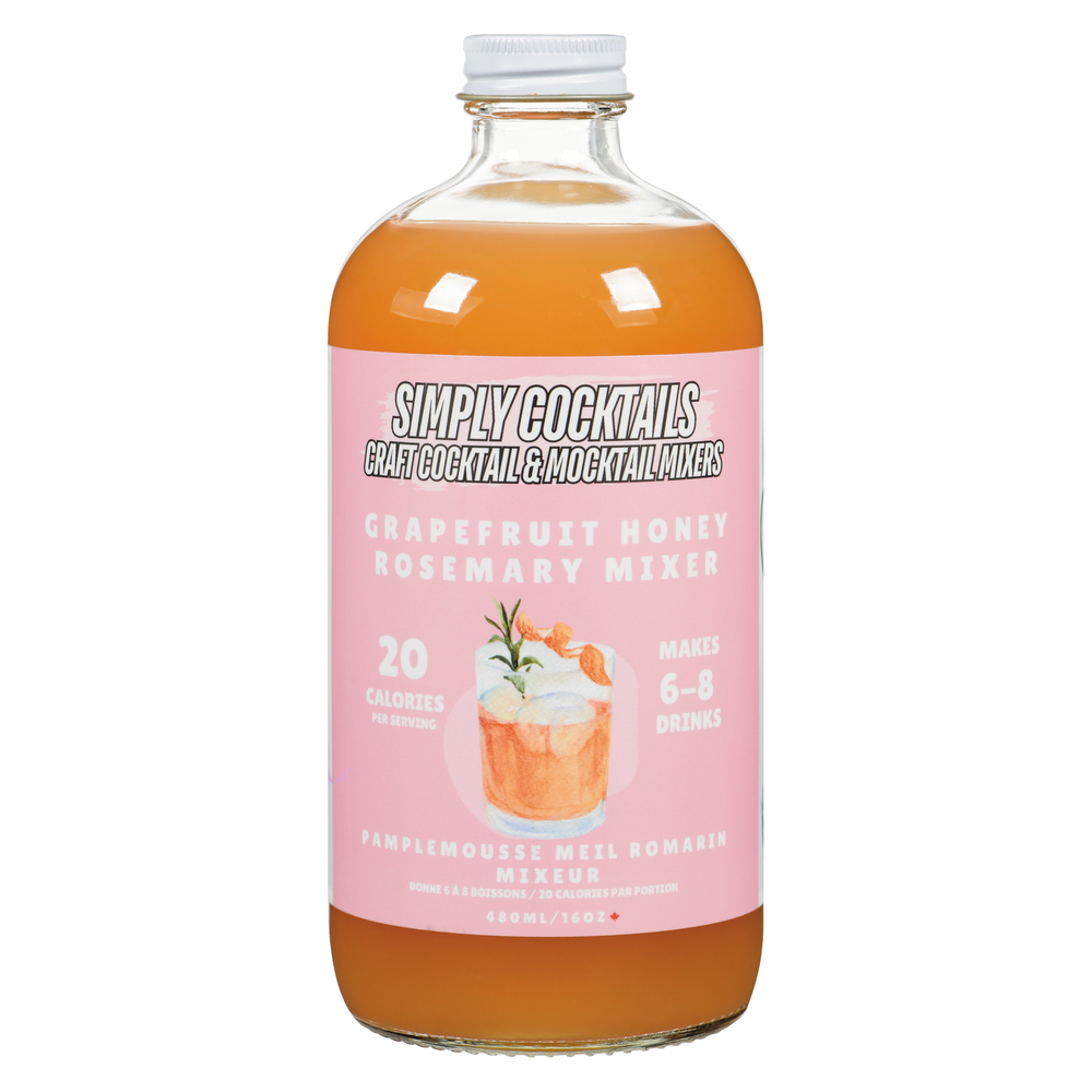 Grapefruit Rosemary Mixer Non Alcoholic Mixer