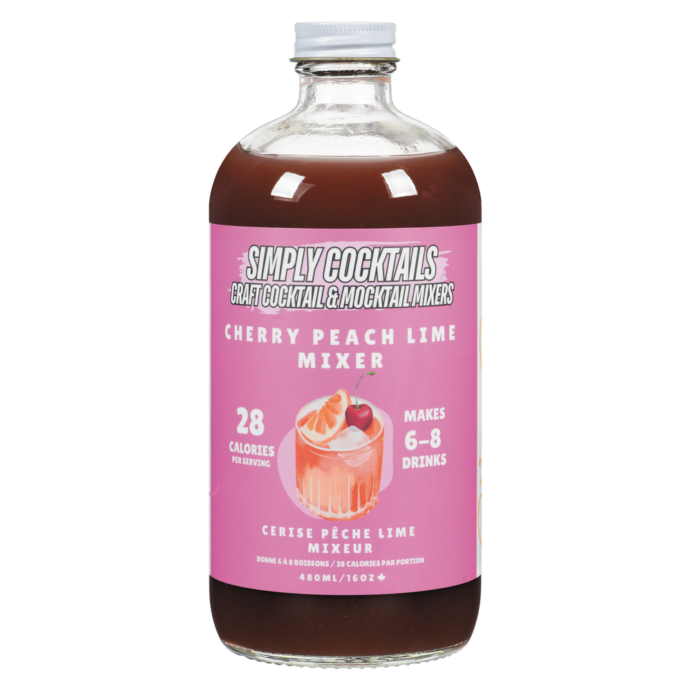 Cherry Peach Lime Mixer Non Alcoholic Mixer