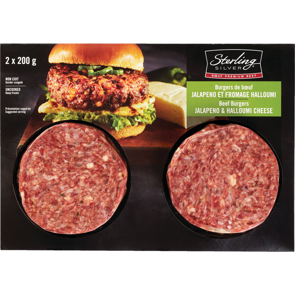 Beef Jalapeno & Haloumi 2 Pack Burgers