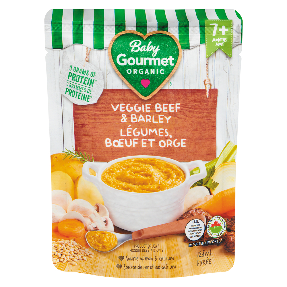Vegetable Beef & Barley Baby Food
