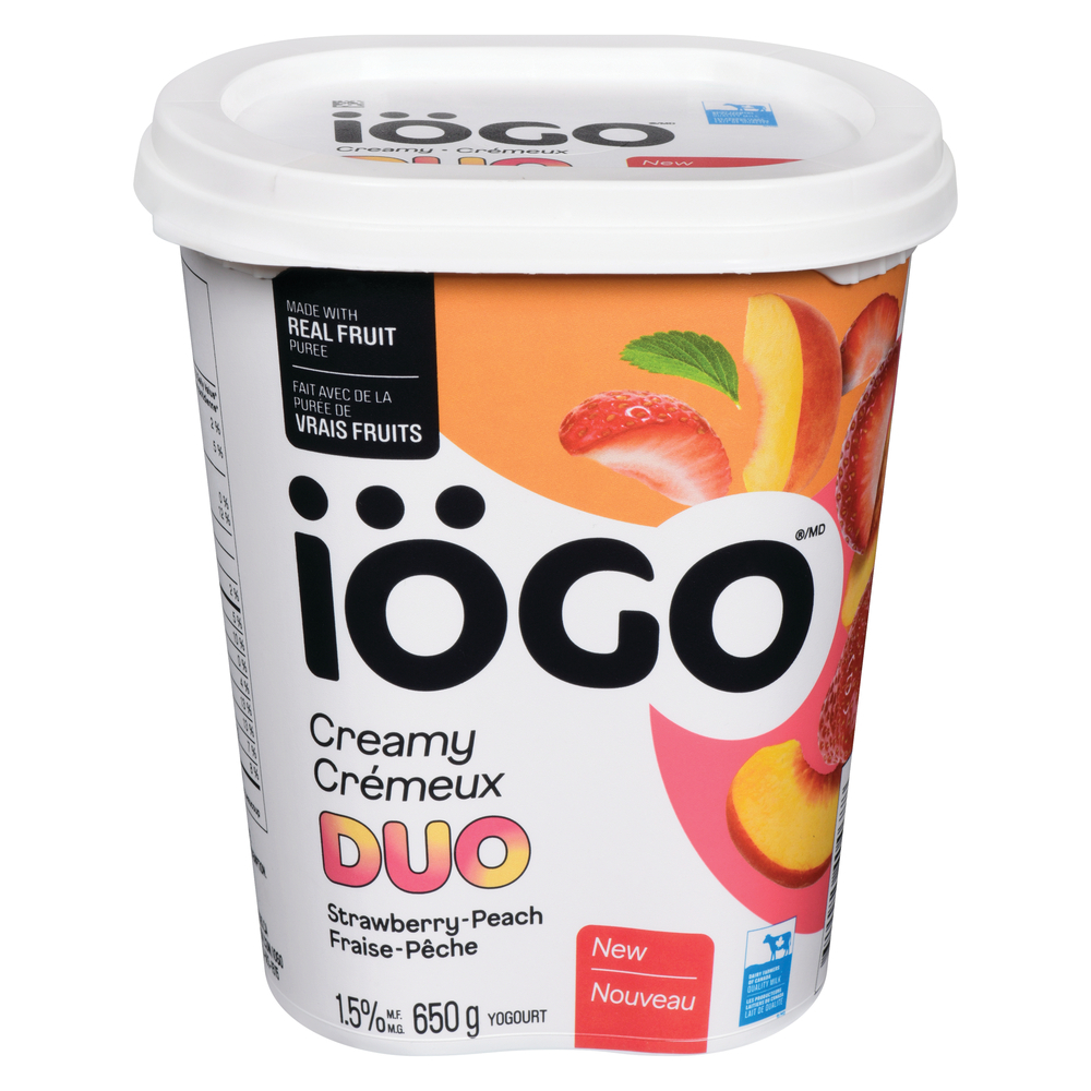 Creamy Duo Strawberry Peach Yogurt