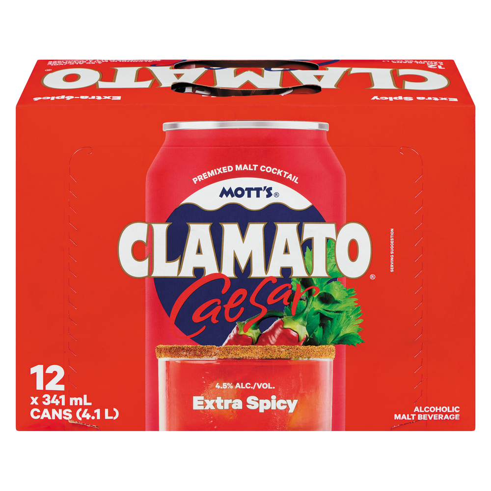 Clamato Caesar Spice Cans 5.5% alc./vol Cocktail