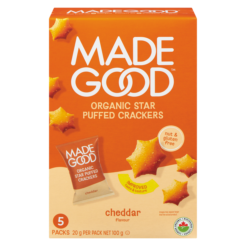 Cheddar Star Puffed Crackers
