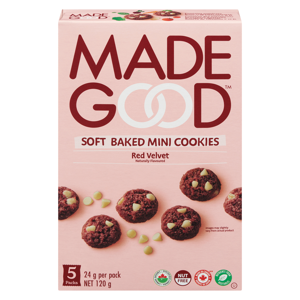 Red Velvet Soft Baked Mini Cookies