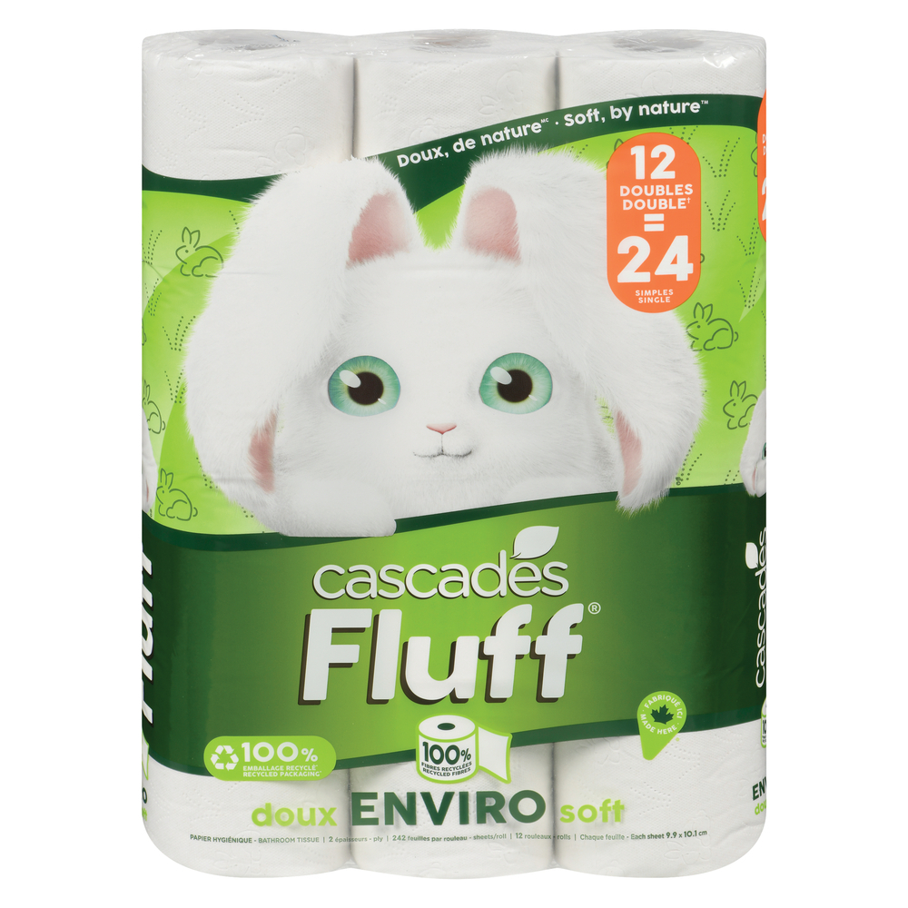 Fluff Enviro 242 Sheets Bathroom Tissue