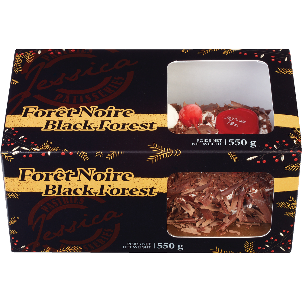 7inch Black Forest Log Cake