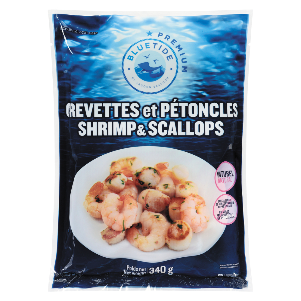 GO scallop & shrimp mix frozen Seafood