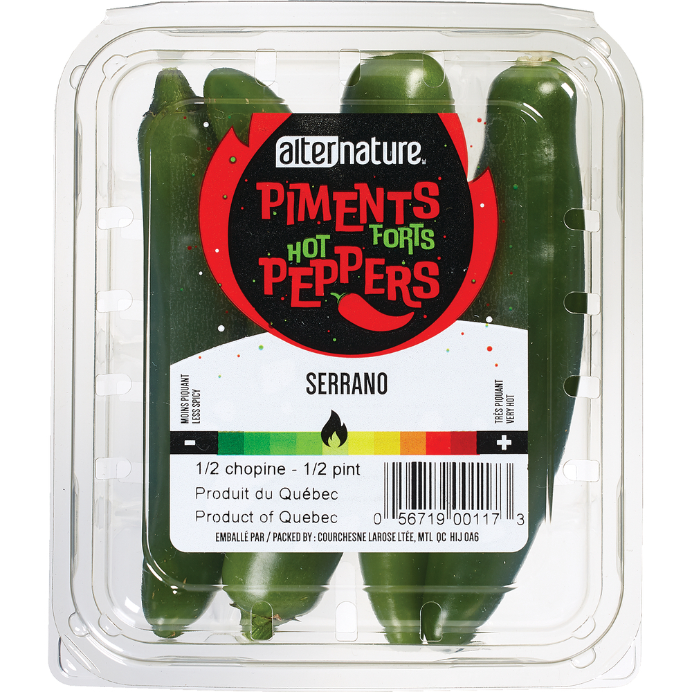 Spicy Hot Serrano Peppers