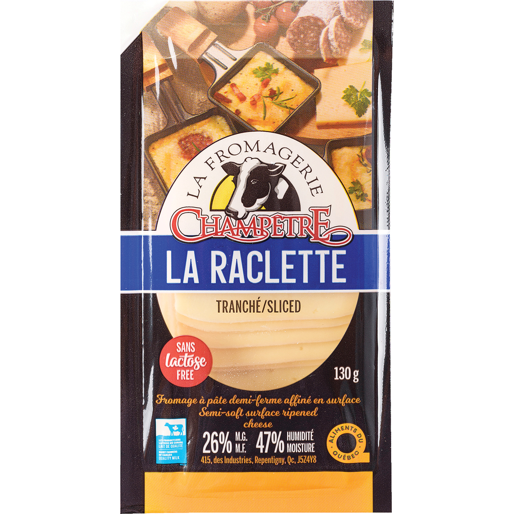 Semi Soft Ripened Sliced Raclette Cheese