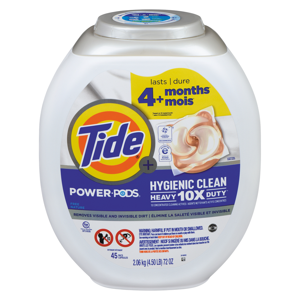 detergent lessive pods 45 sans parfum