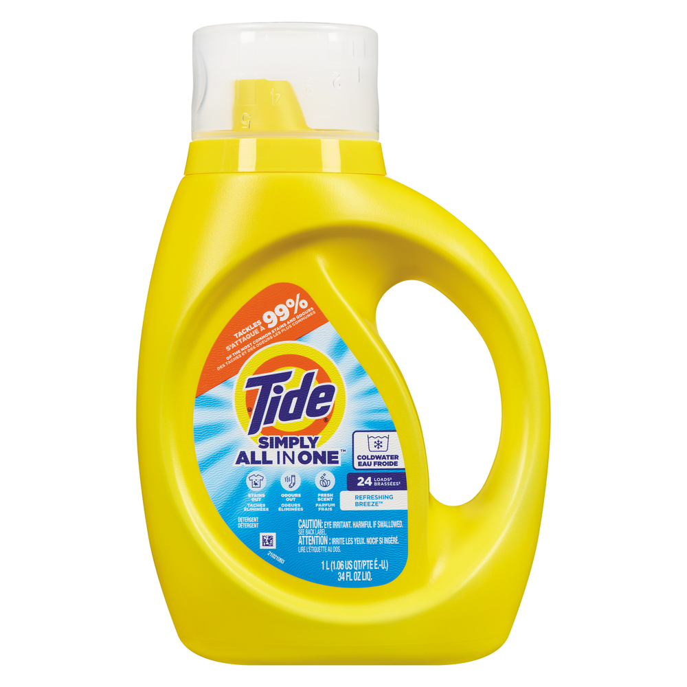 Détergent à lessive tout en un 24 brassées