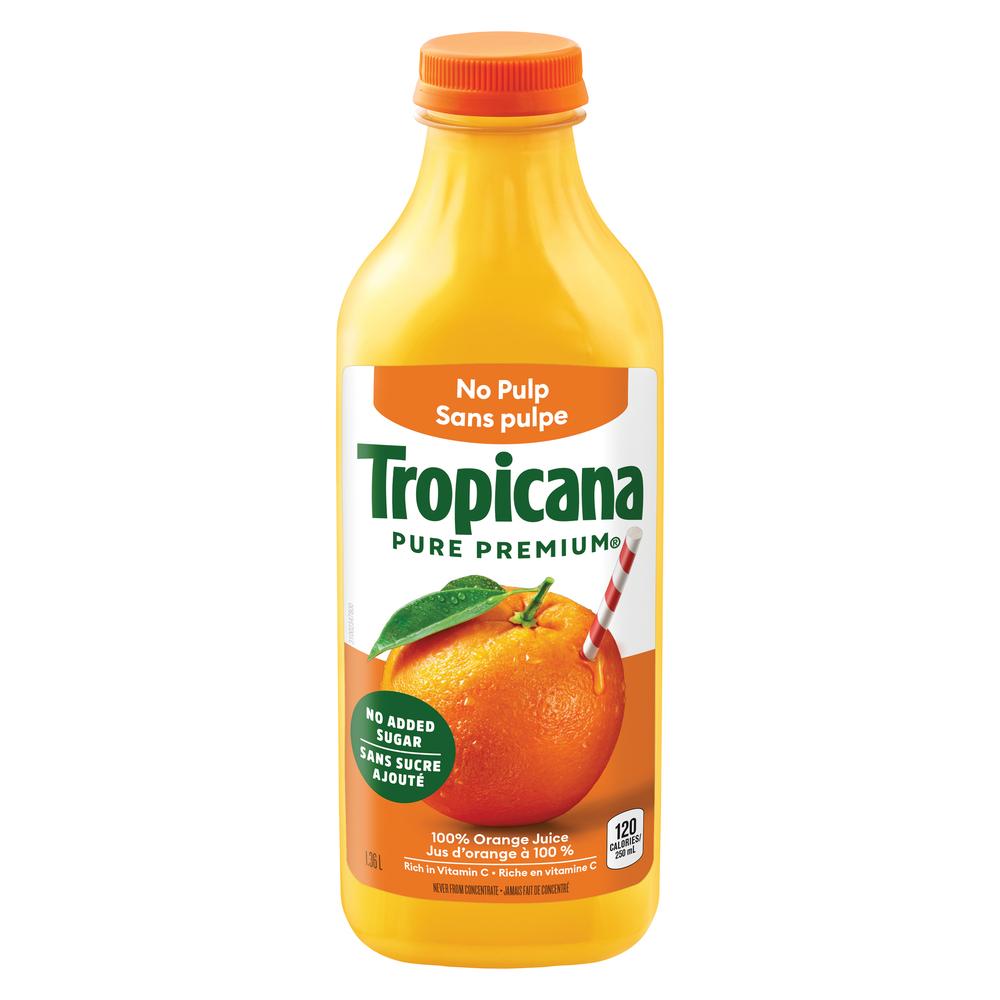 Jus d'orange sans pulpe