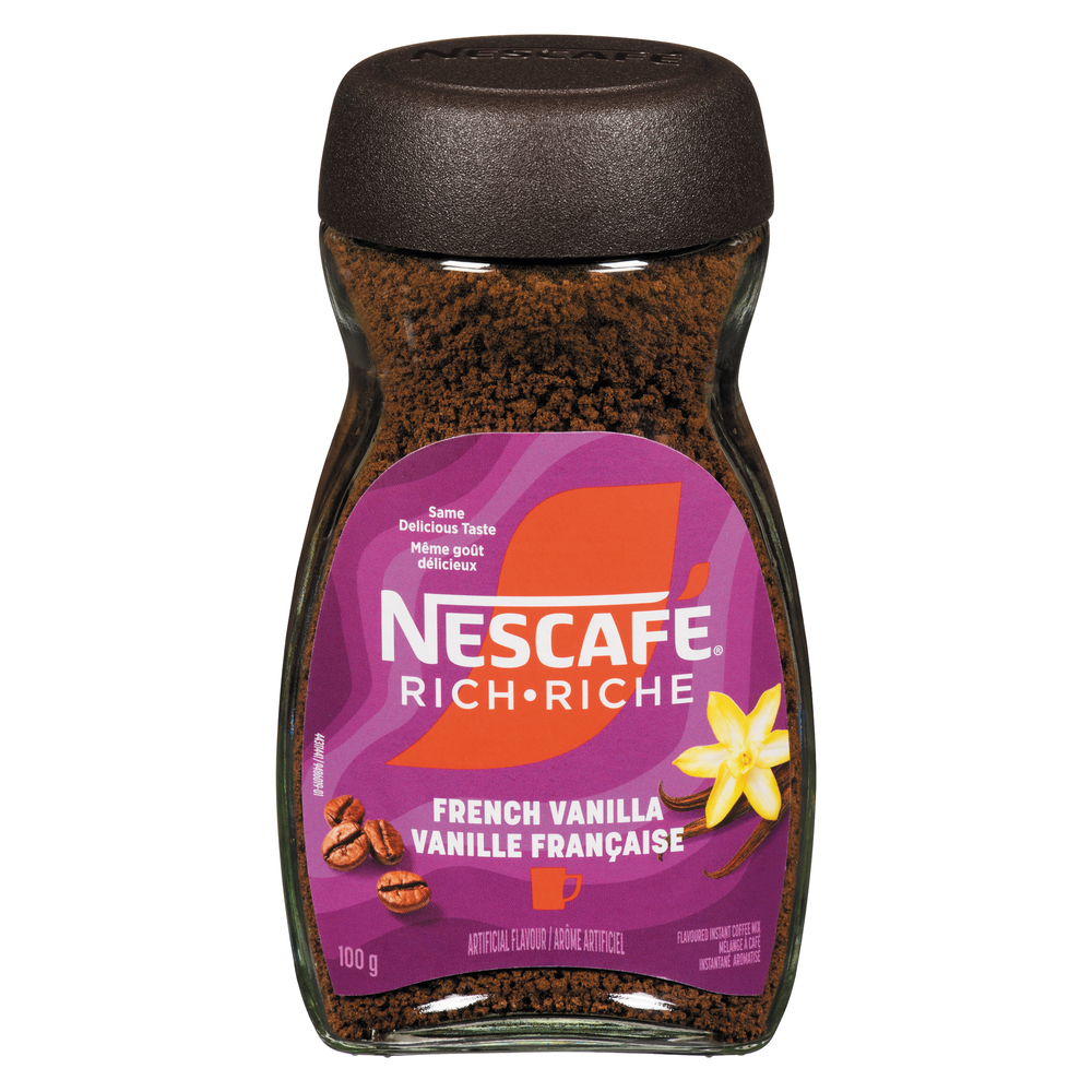 Café instantané riche à la vanille française