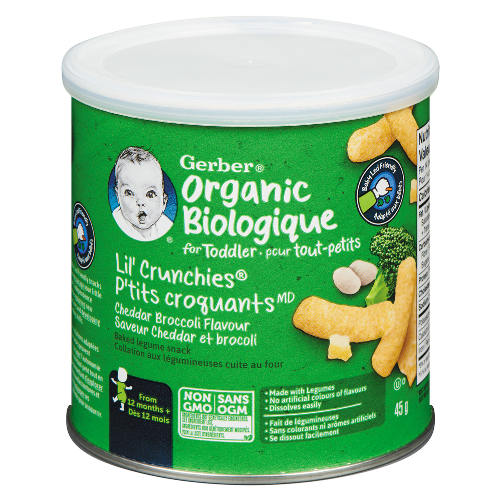 Collation pour bébés aux brocolis et au hummus