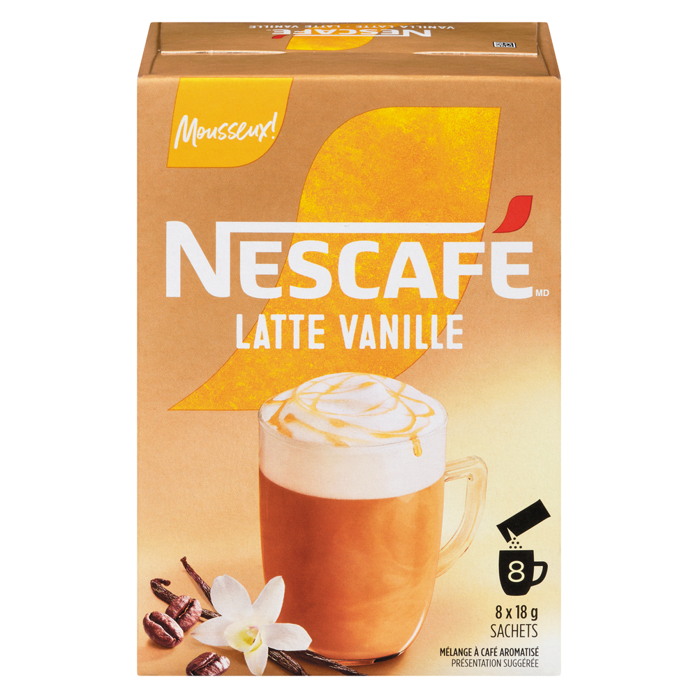 Café instantané latté à la vanille