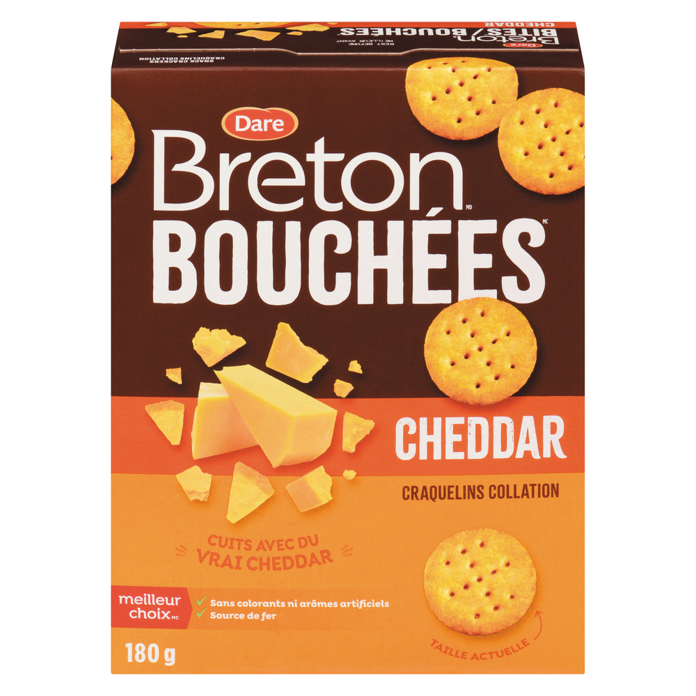 Craquelins Breton bouchées cheddar