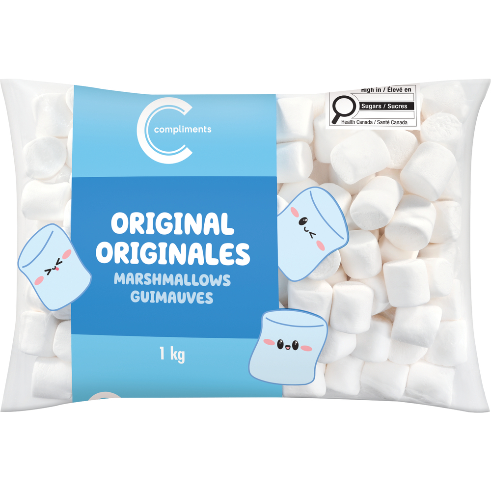 Guimauves blanches grosses