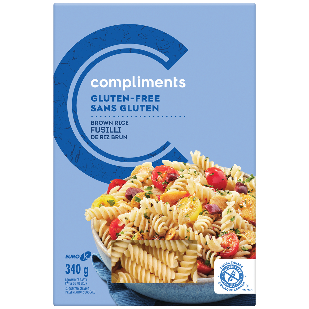 Pâtes alimentaires fusilli de riz brun