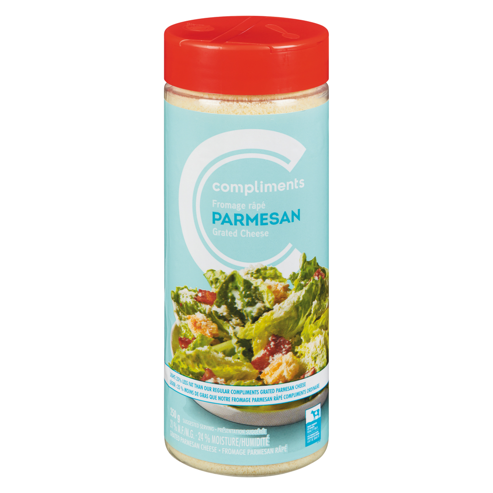 Fromage râpé parmesan léger