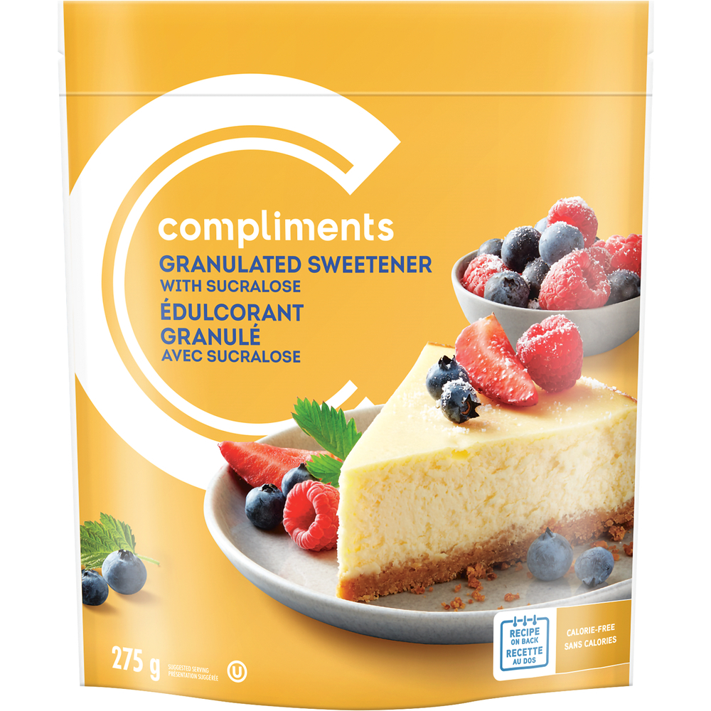 Édulcorant granulé avec sucralose