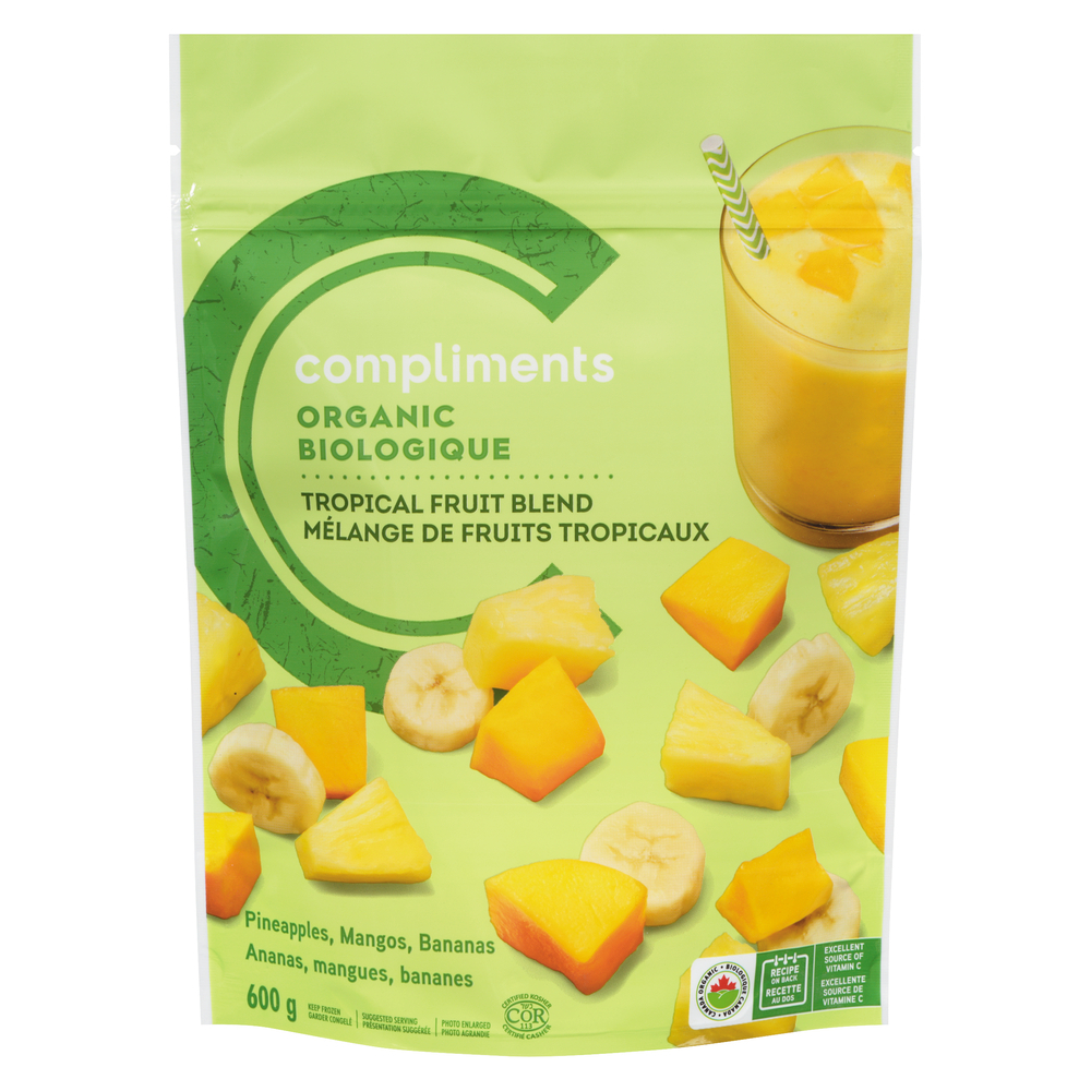 Mélange de fruits congelés tropicaux