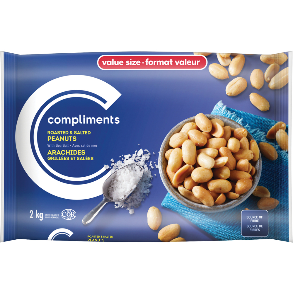 Arachides rôties au sel de mer