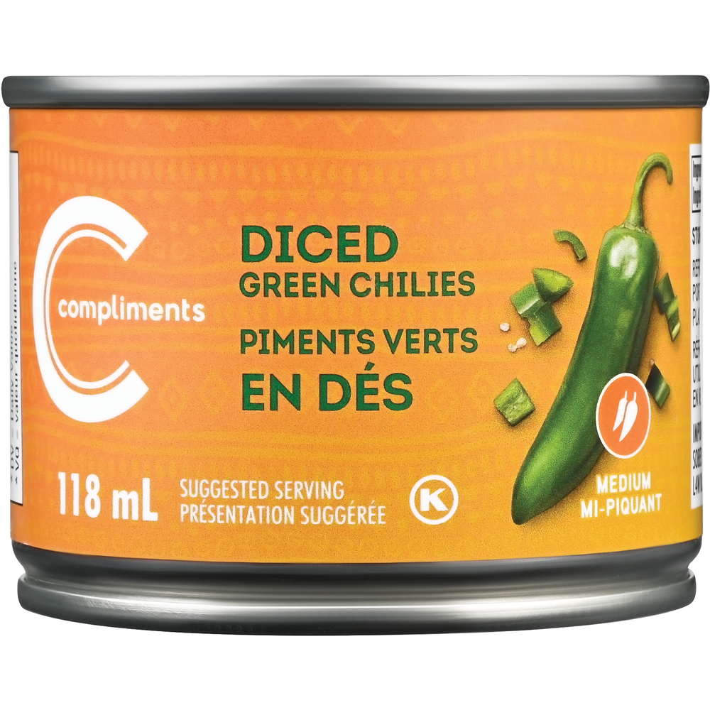 Piments verts en dés