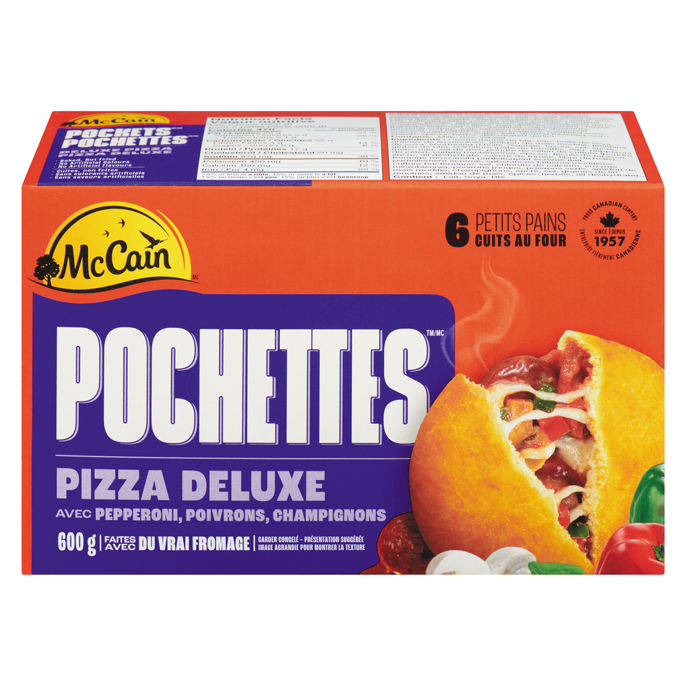 Pizza pochettes deluxe aux pepperonis