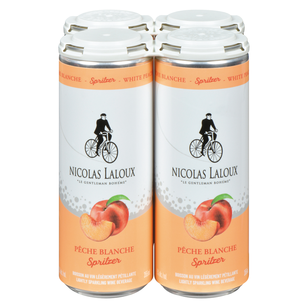Spritzer pêche blanche en canette - 5 % alcool