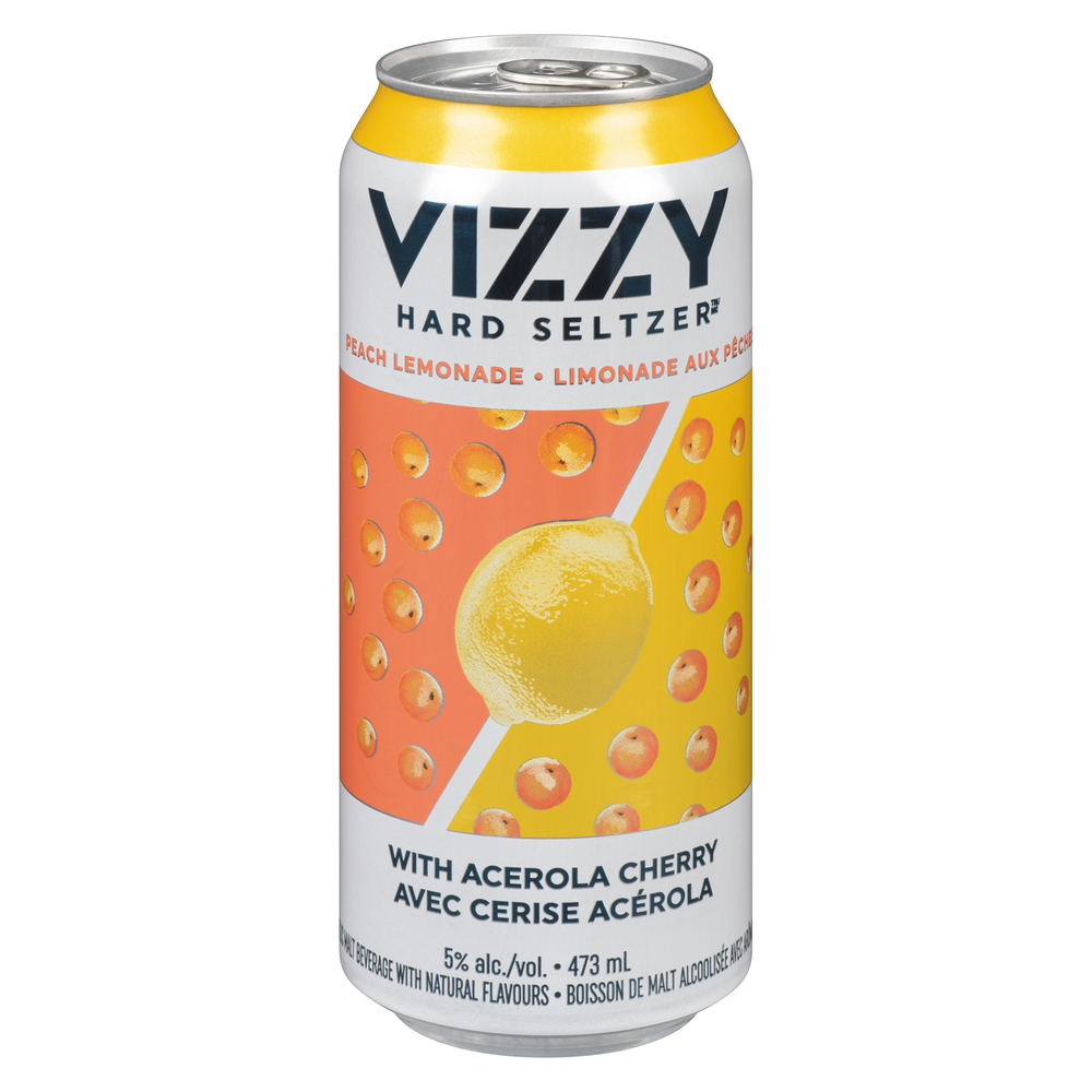 Seltzer à la pêche - 5% alcool - 18 ans