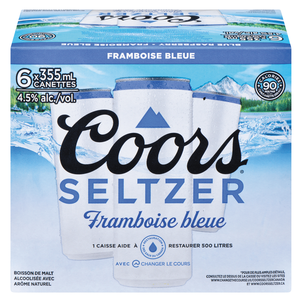 Seltzer Blue Raspberry Can
