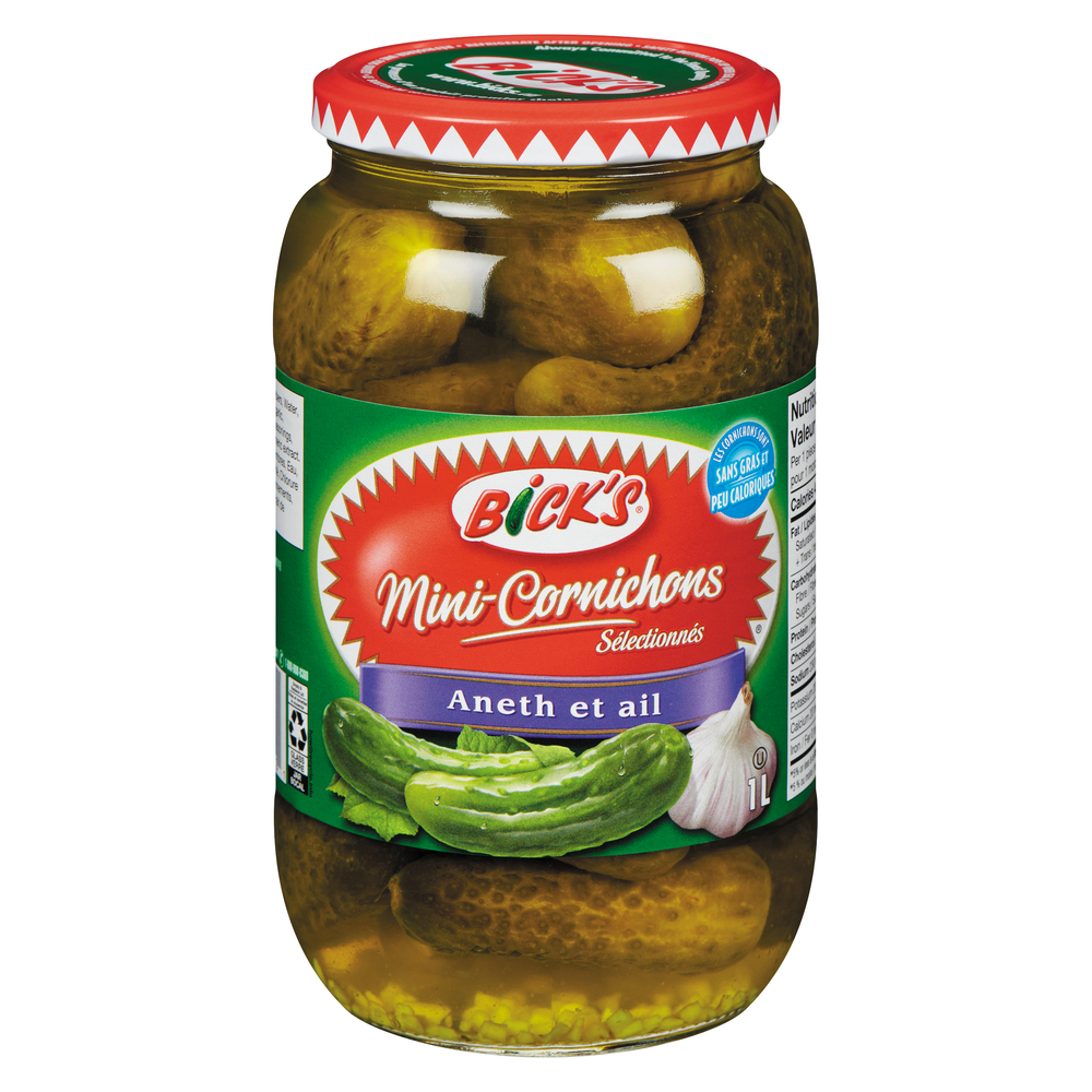 Cornichons mini à l'aneth et à l'ail