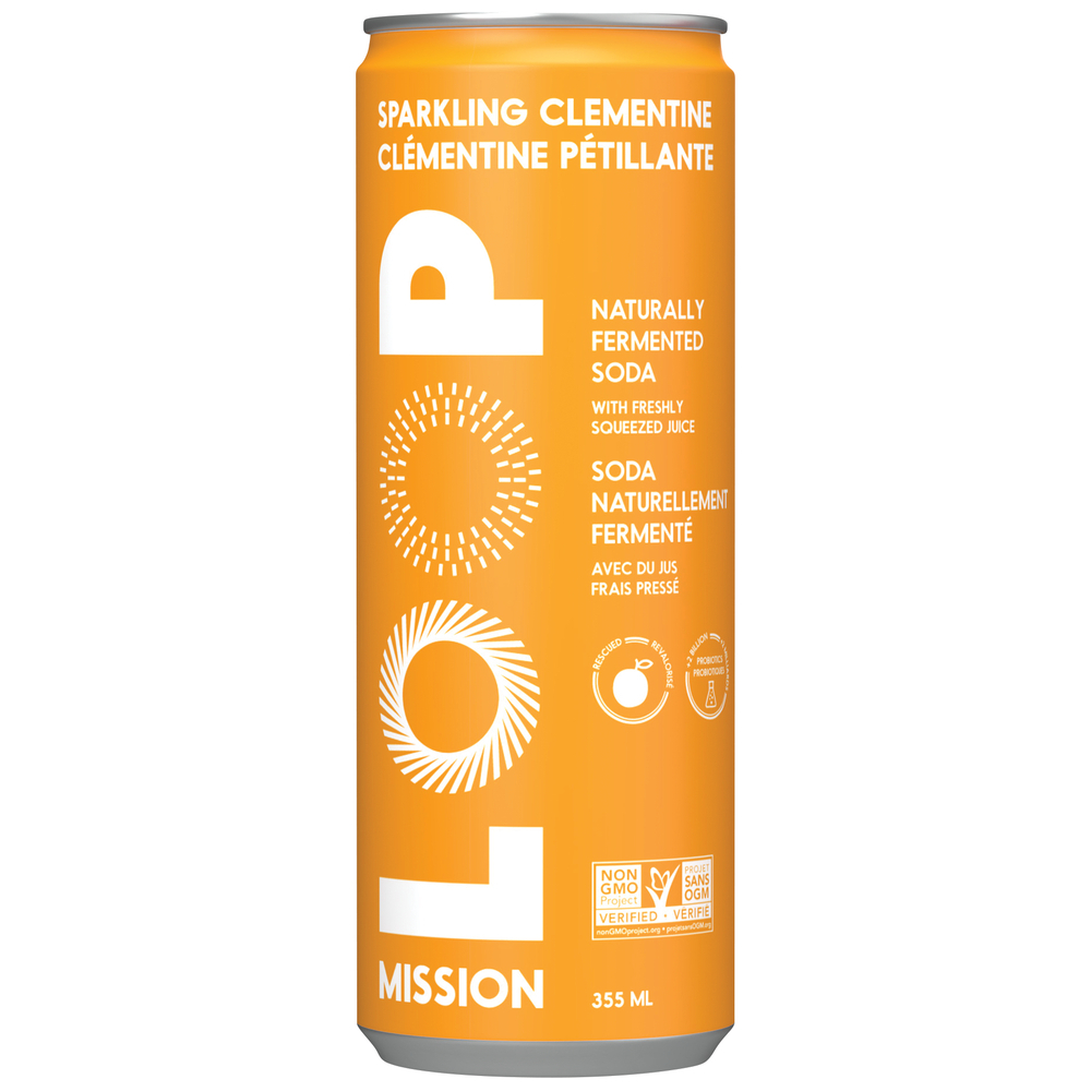 Soda probiotique à l'orange et clémentine