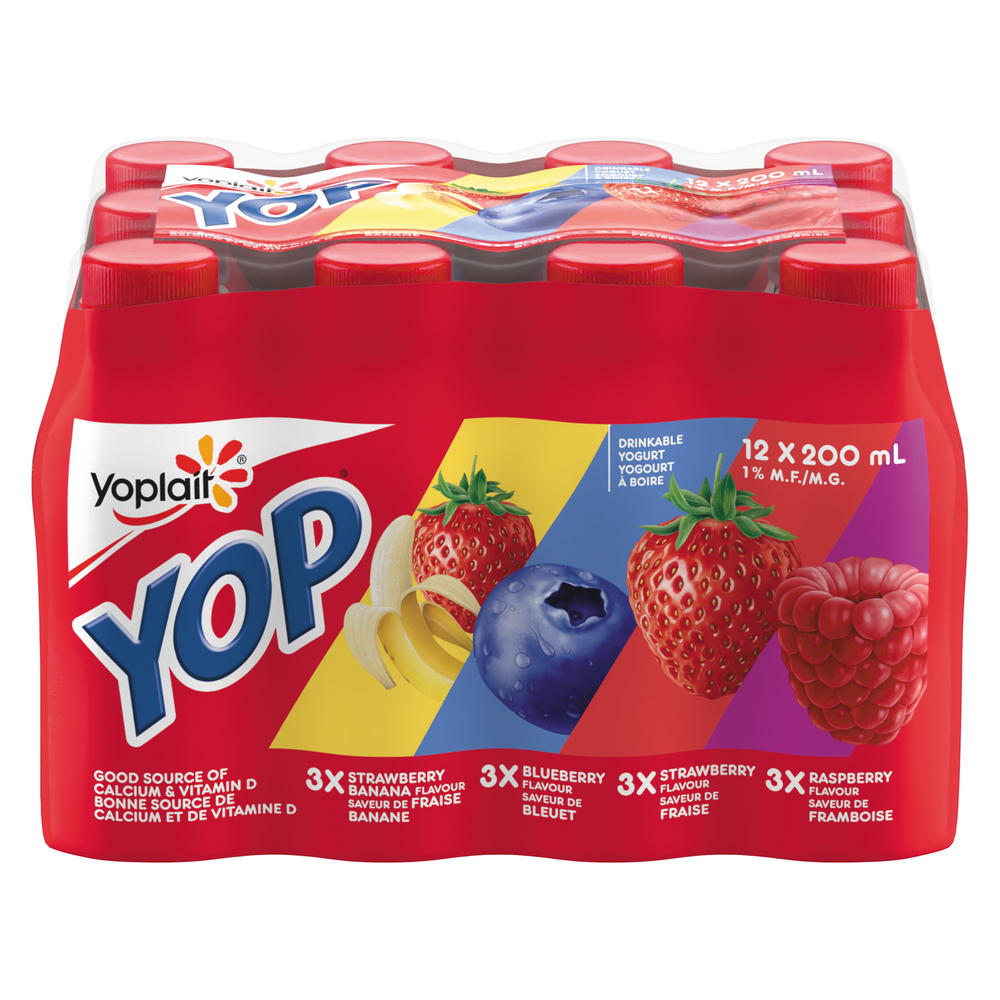 Yogourt à boire saveur assorties