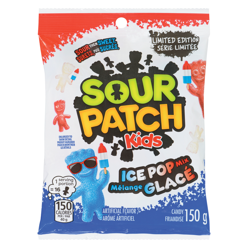 Bonbons sour patch enfants ice pop assortis sûre