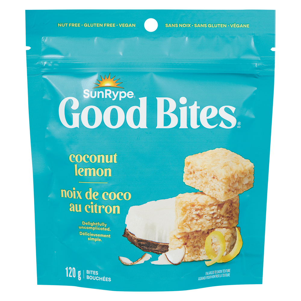 Bouchées de noix de coco et citron