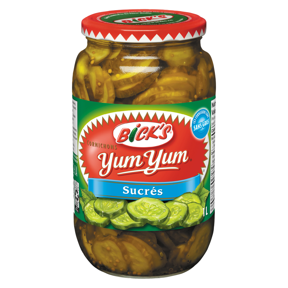 Cornichons yum yum sucrés