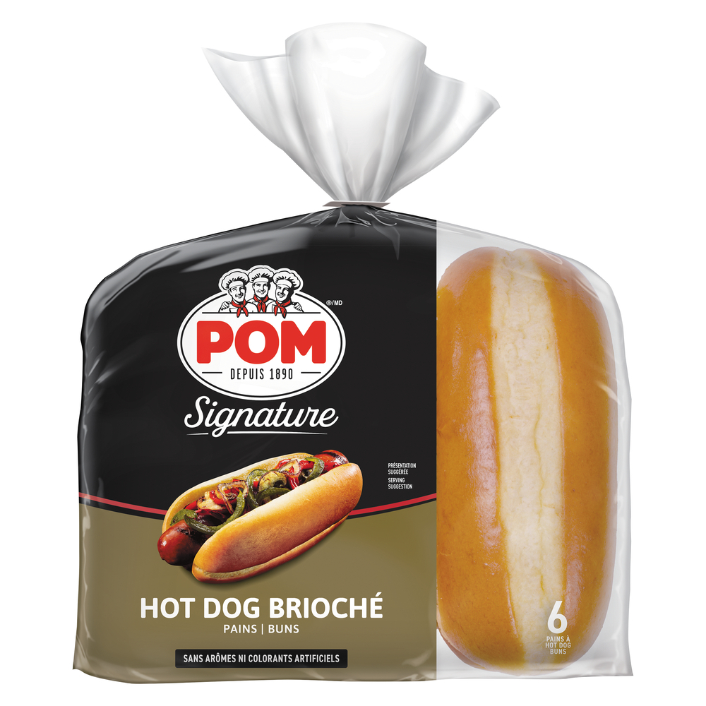 Pains briochés pour hot-dog