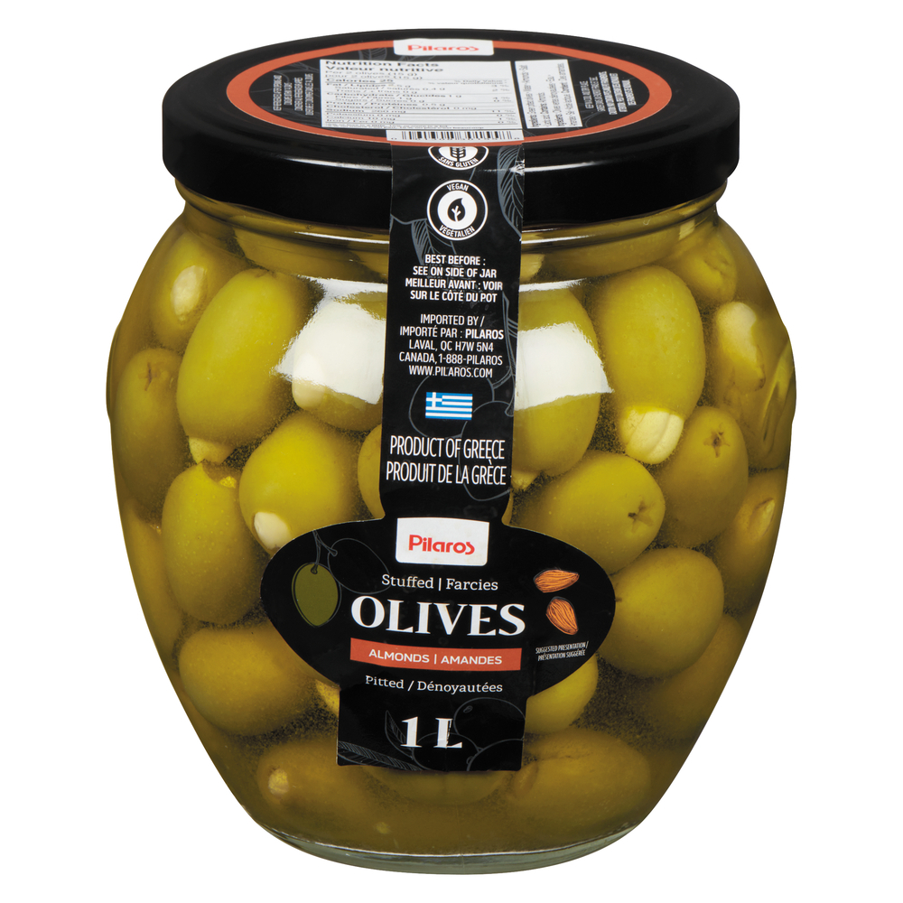 Olives vertes farcies aux amandes